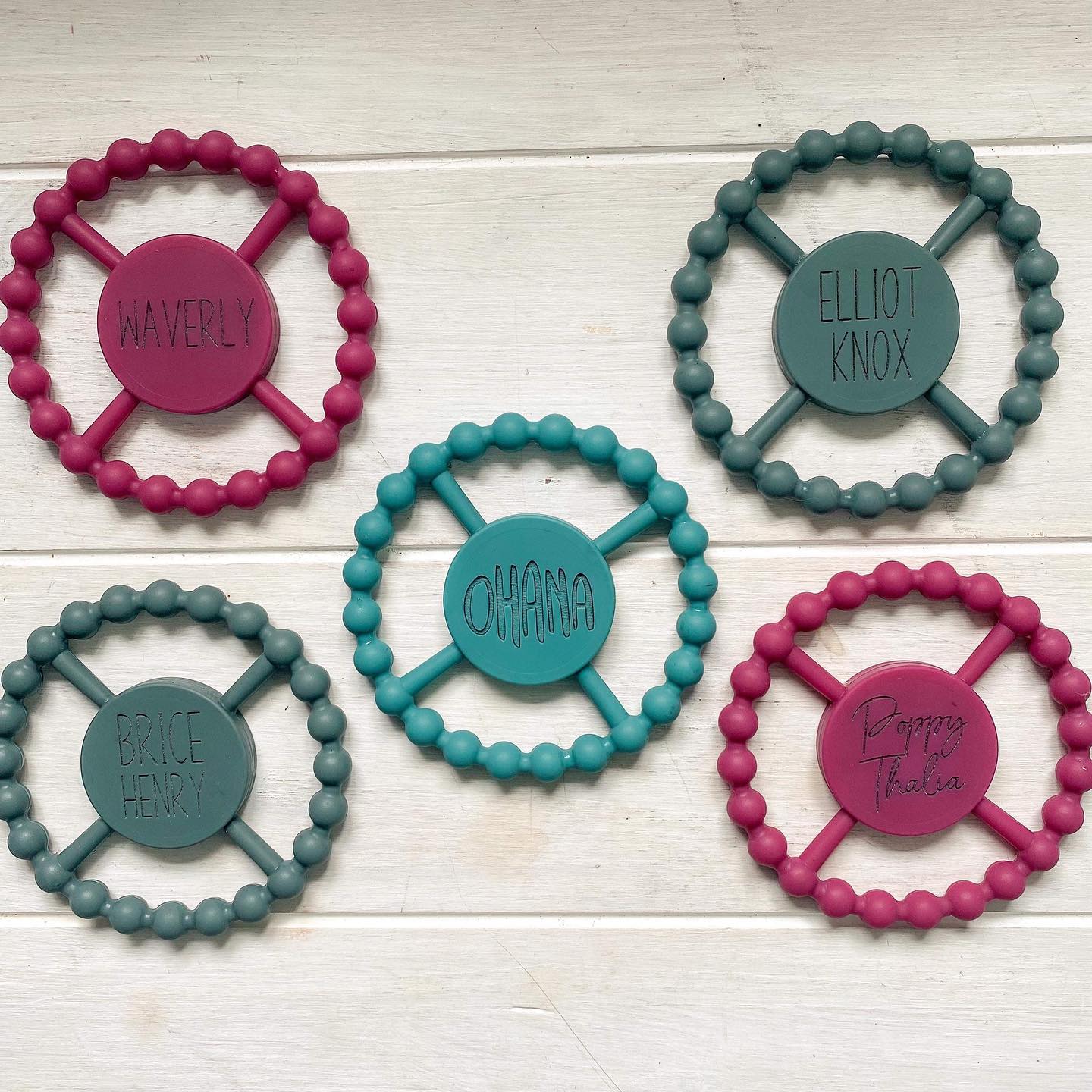 Personalized Teething Wheel – Teething Around LLC